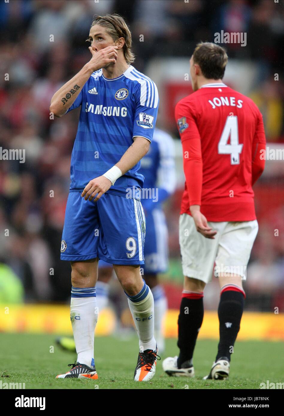 FERNANDO TORRES MANCHESTER UNITED V CHELSEA OLD TRAFFORD MANCHESTER ...