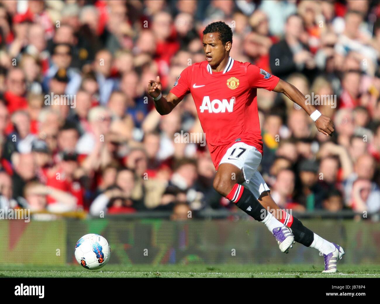 LUIS NANI MANCHESTER UNITED FC MANCHESTER UNITED FC OLD TRAFFORD ...