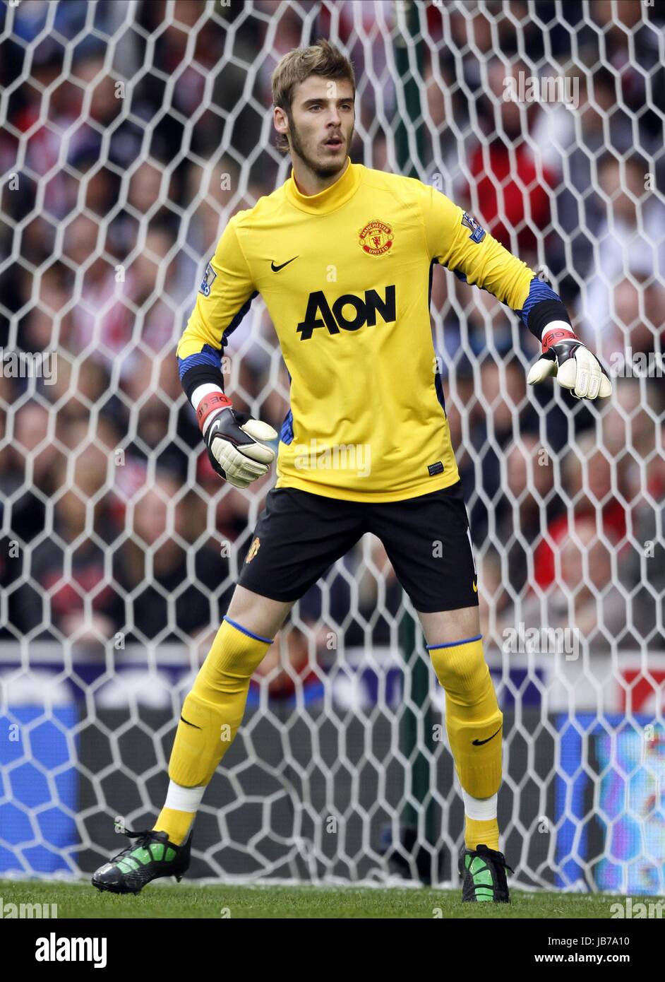 DAVID DE GEA MANCHESTER UNITED FC MANCHESTER UNITED FC THE BRITANNIA STADIUM STOKE-ON-TRENT ...