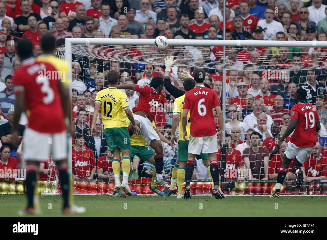 ANDERSON SCORES MANCHESTER UNITED V NORWICH CI OLD TRAFFORD MANCHESTER ...