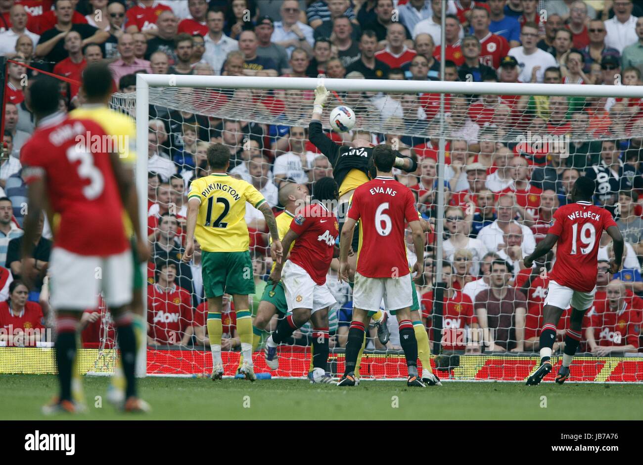ANDERSON SCORES MANCHESTER UNITED V NORWICH CI OLD TRAFFORD MANCHESTER ...