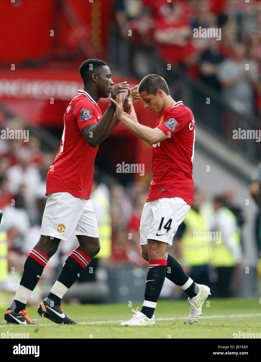 DANNY WELBECK REPLACES HERNAND MANCHESTER UNITED V NORWICH CI OLD ...