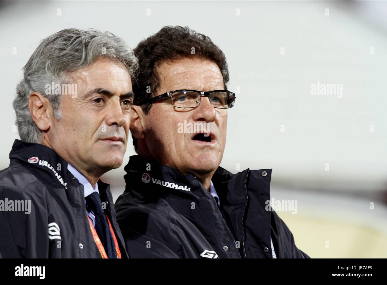 FABIO CAPELLO & BALDINI MONTENEGRO V ENGLAND CITY STADIUM PODGORICA ...