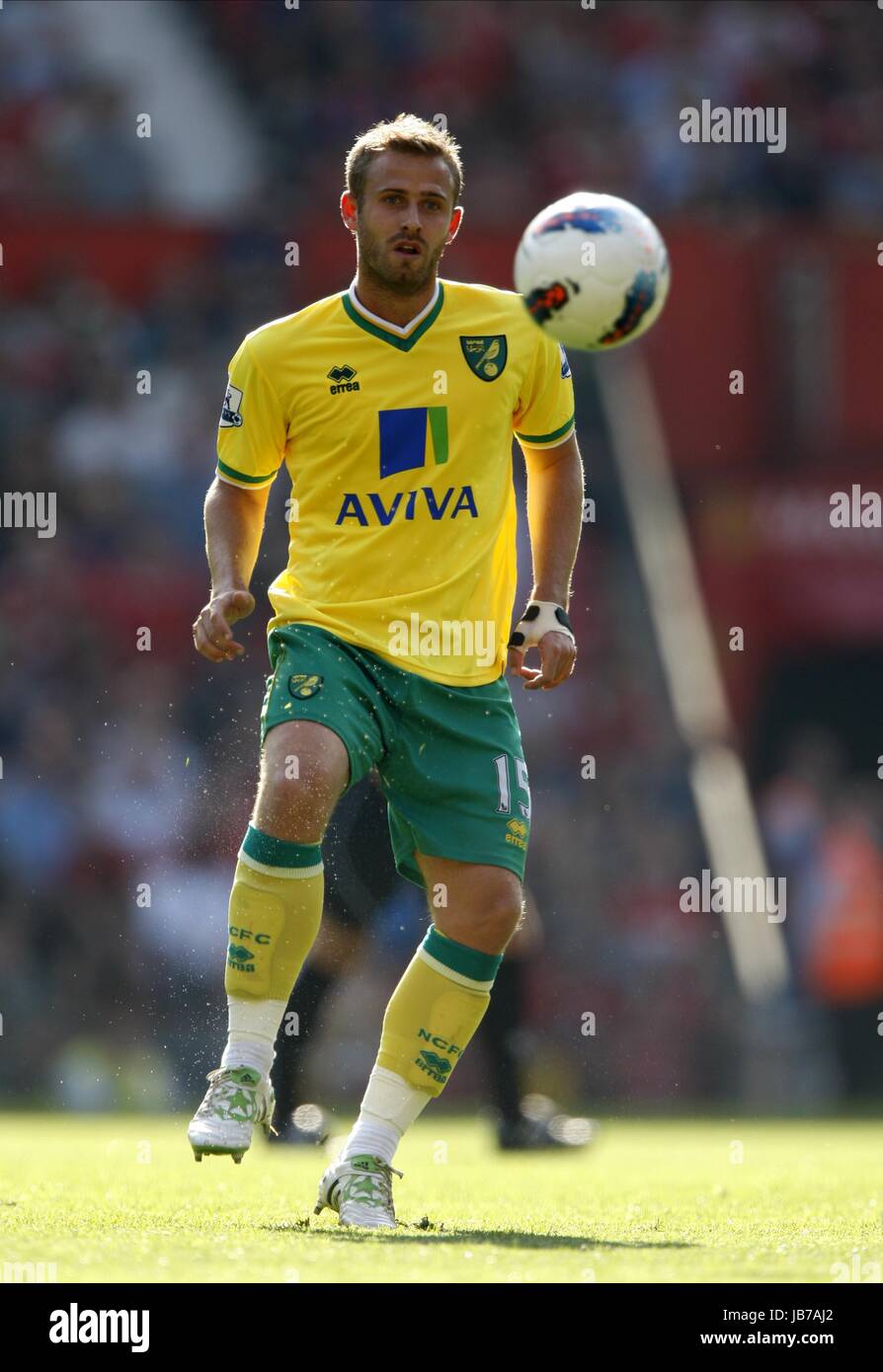DAVID FOX NORWICH CITY FC OLD TRAFFORD MANCHESTER ENGLAND 01 October ...