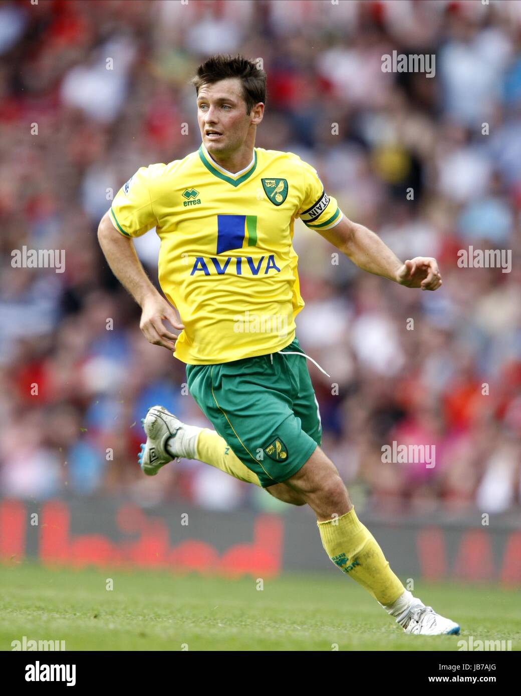 WESLEY HOOLAHAN NORWICH CITY FC OLD TRAFFORD MANCHESTER ENGLAND 01 ...