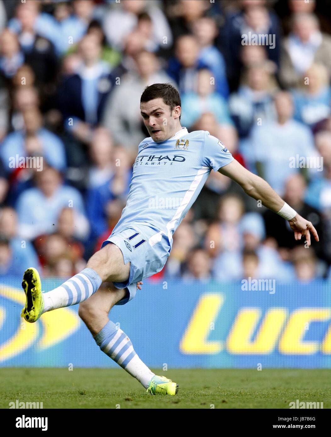 ADAM JOHNSON MANCHESTER CITY FC MANCHESTER CITY FC ETHIAD STADIUM ...