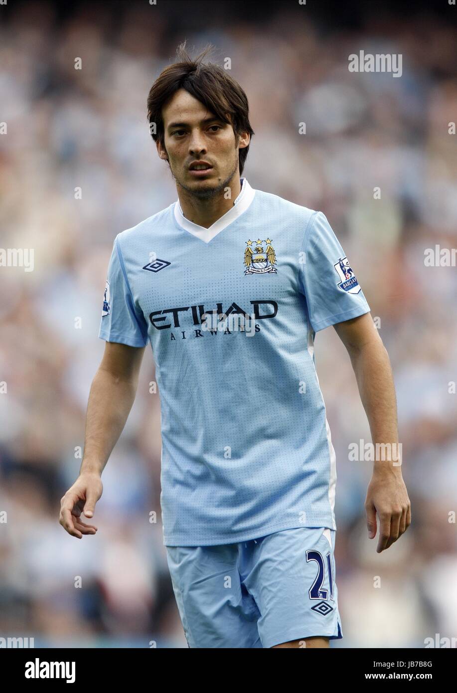 DAVID SILVA MANCHESTER CITY FC MANCHESTER CITY FC ETHIAD STADIUM ...