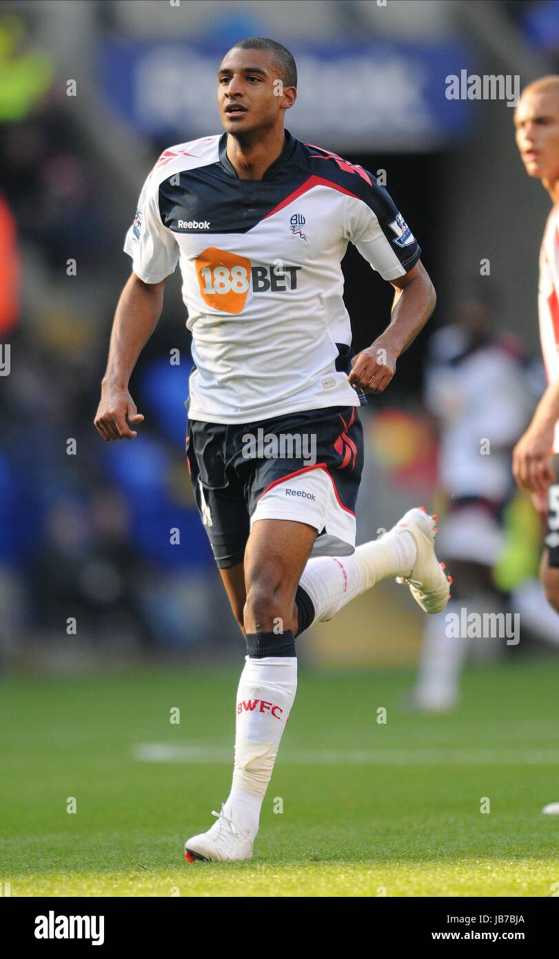 DAVID N'GOG BOLTON WANDERERS FC REEBOK STADIUM BOLTON ENGLAND 22 ...