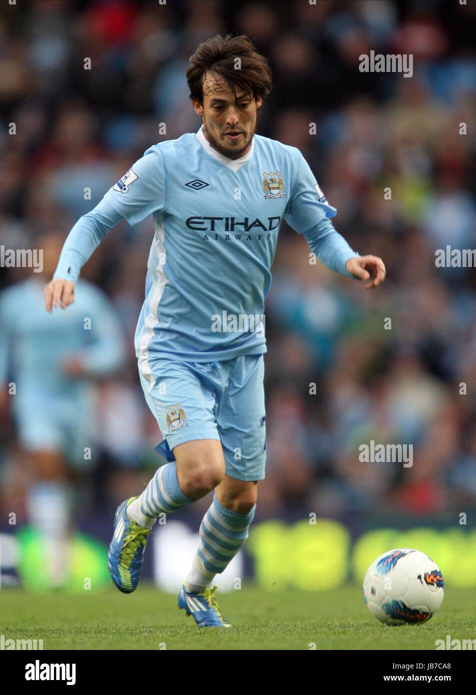 DAVID SILVA MANCHESTER CITY FC MANCHESTER CITY FC ETIHAD STADIUM ...