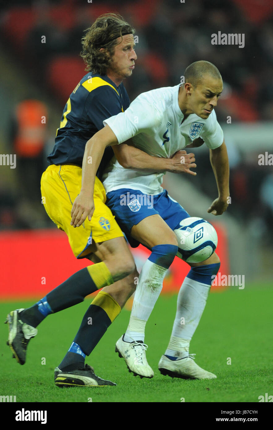 JONAS OLSSON & ROBERT ZAMORA ENGLAND V SWEDEN WEMBLEY STADIUM LONDON ...