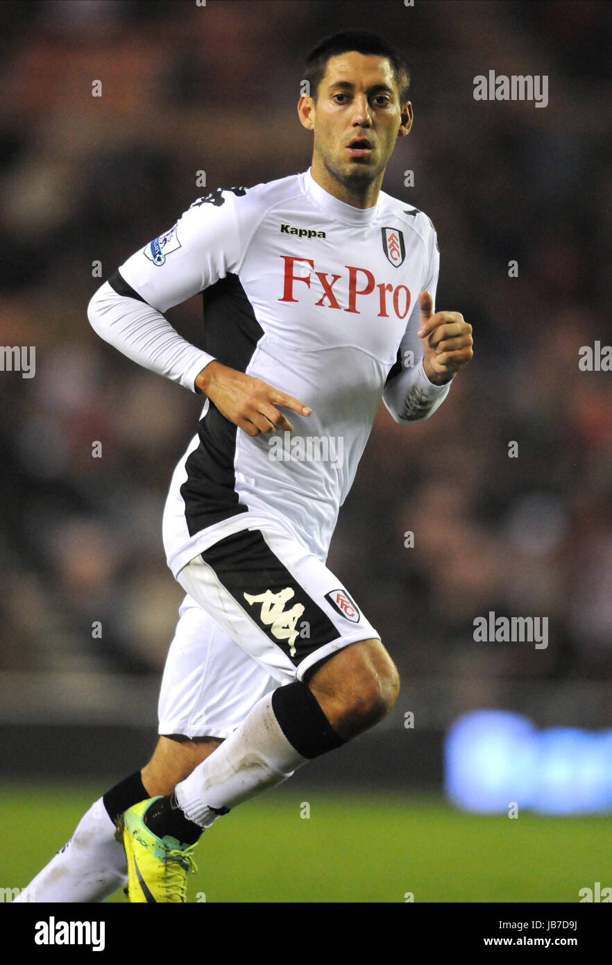 CLINT DEMPSEY FULHAM FC FULHAM FC STADIUM OF LIGHT SUNDERLAND ENGLAND ...