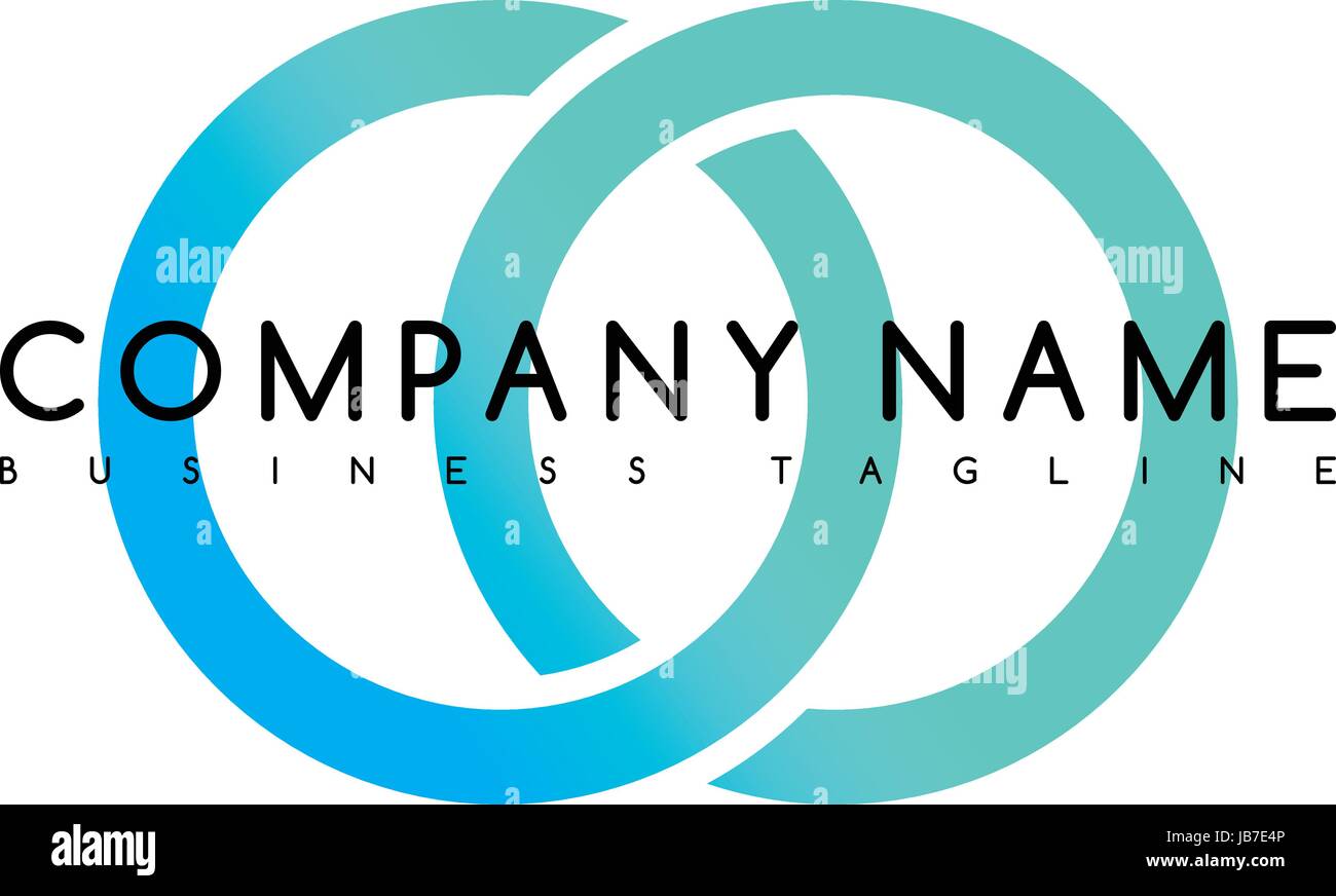 Vector Business emblem blue knot symbol curve looped icon logo logotype ...