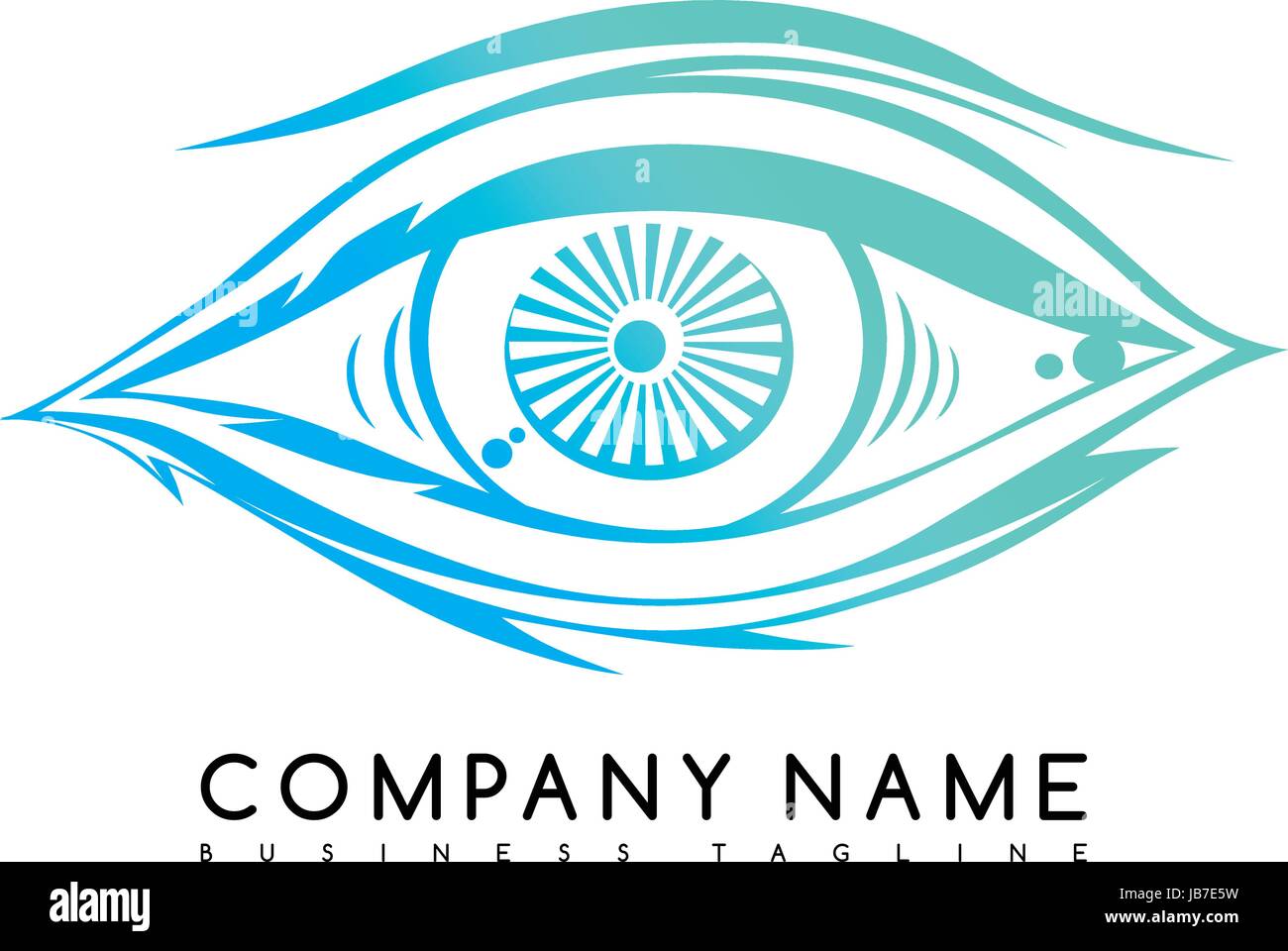 eye look see logo logotype template vector art illustration Stock ...