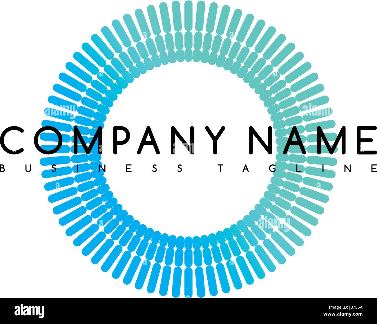 round circle logo logotype brand template vector art illustration Stock ...