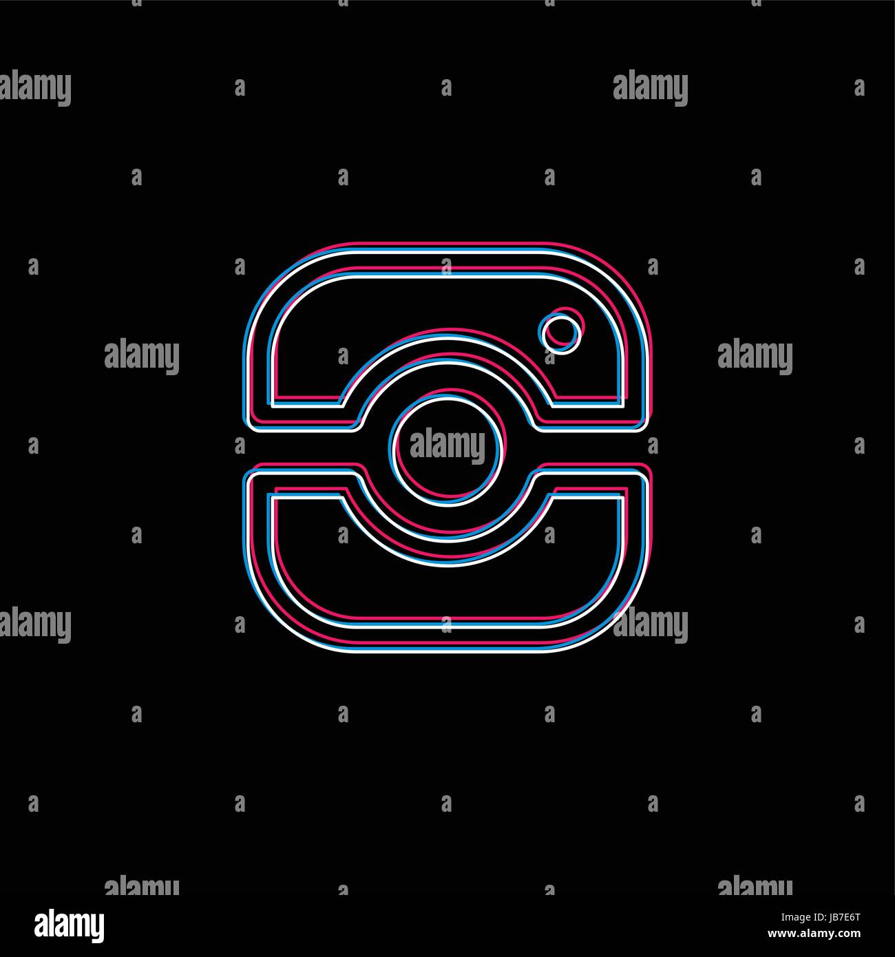 camera photography neon light brand company template logo logotype ...