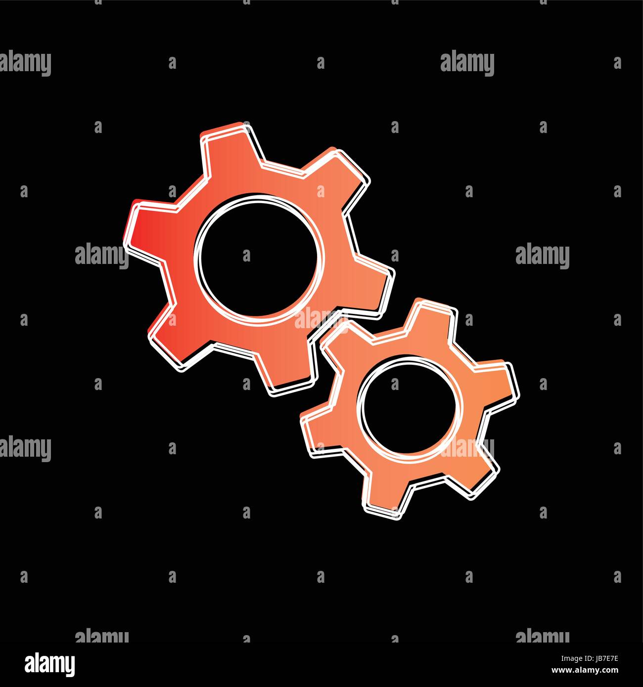cog setting brand template logo logotype theme vector art illustration ...