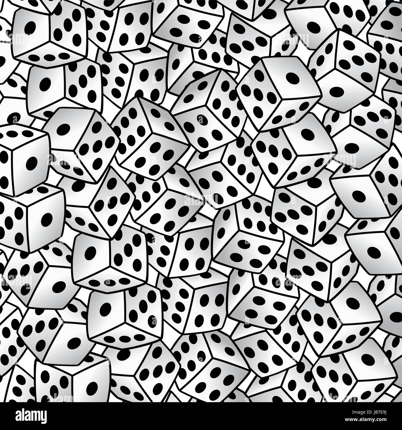 white dice risk taker gamble vector art background illustration Stock ...