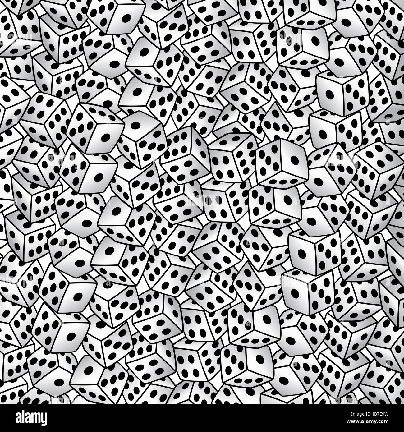 white dice risk taker gamble vector art background illustration Stock ...