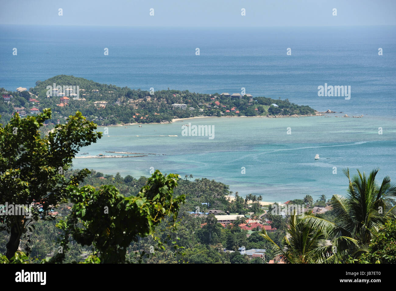 Beautiful aerial view of Lamai beach, Thailand Stock Photo - Alamy
