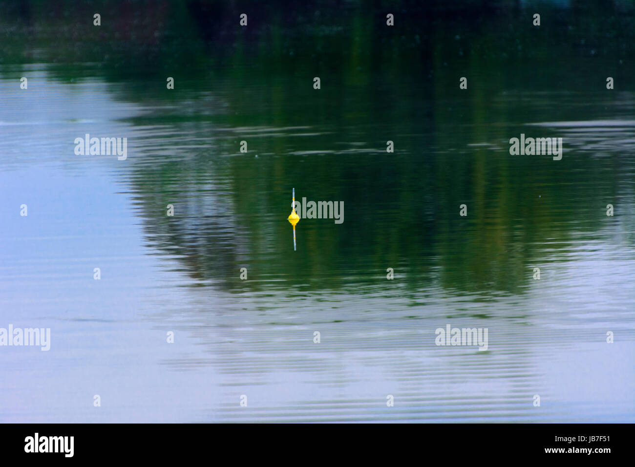 Float for fishing on the water. Catch of fish. Angling background Stock ...