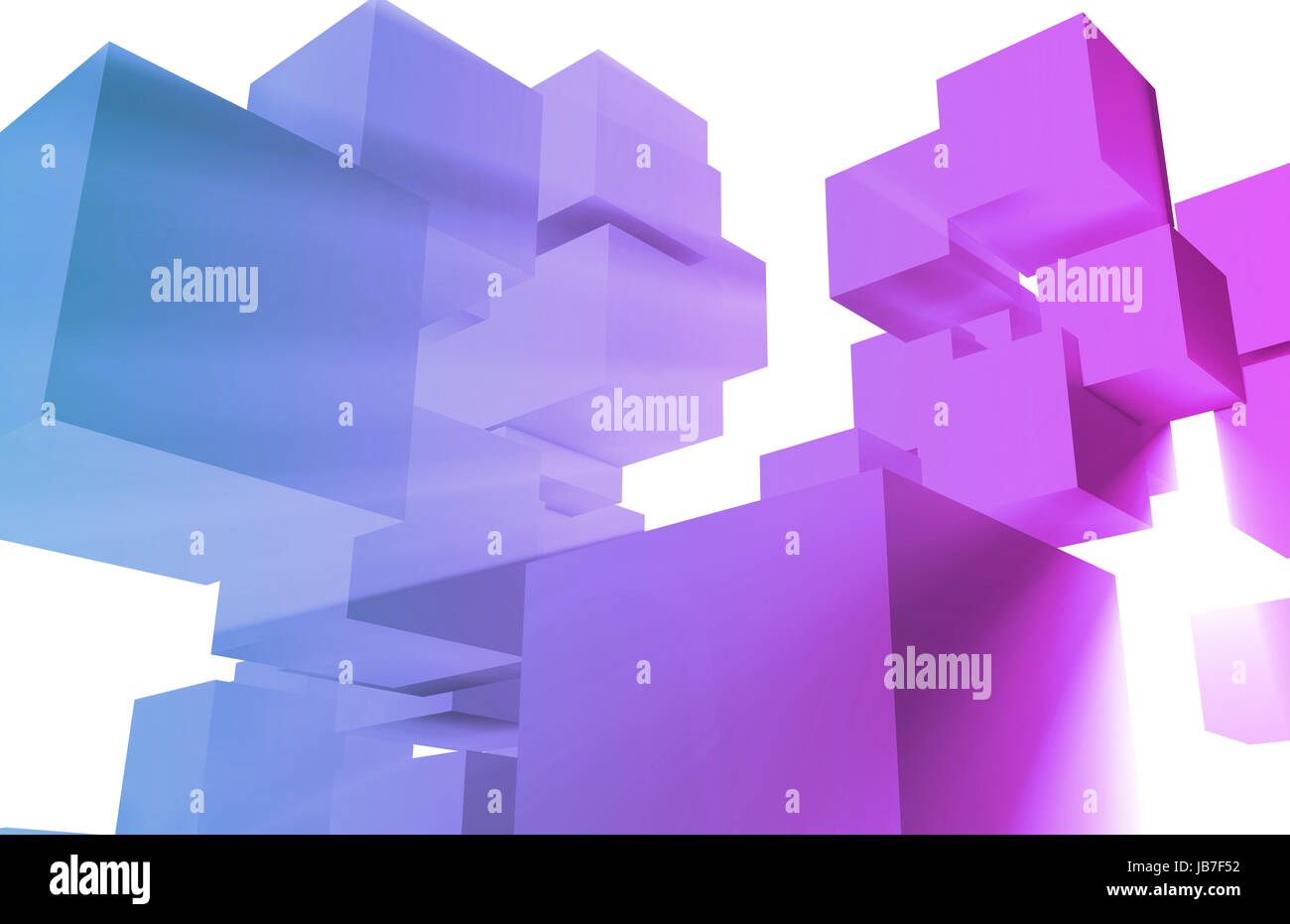 Abstract Blocks with Party Trendy Color Art Stock Photo - Alamy