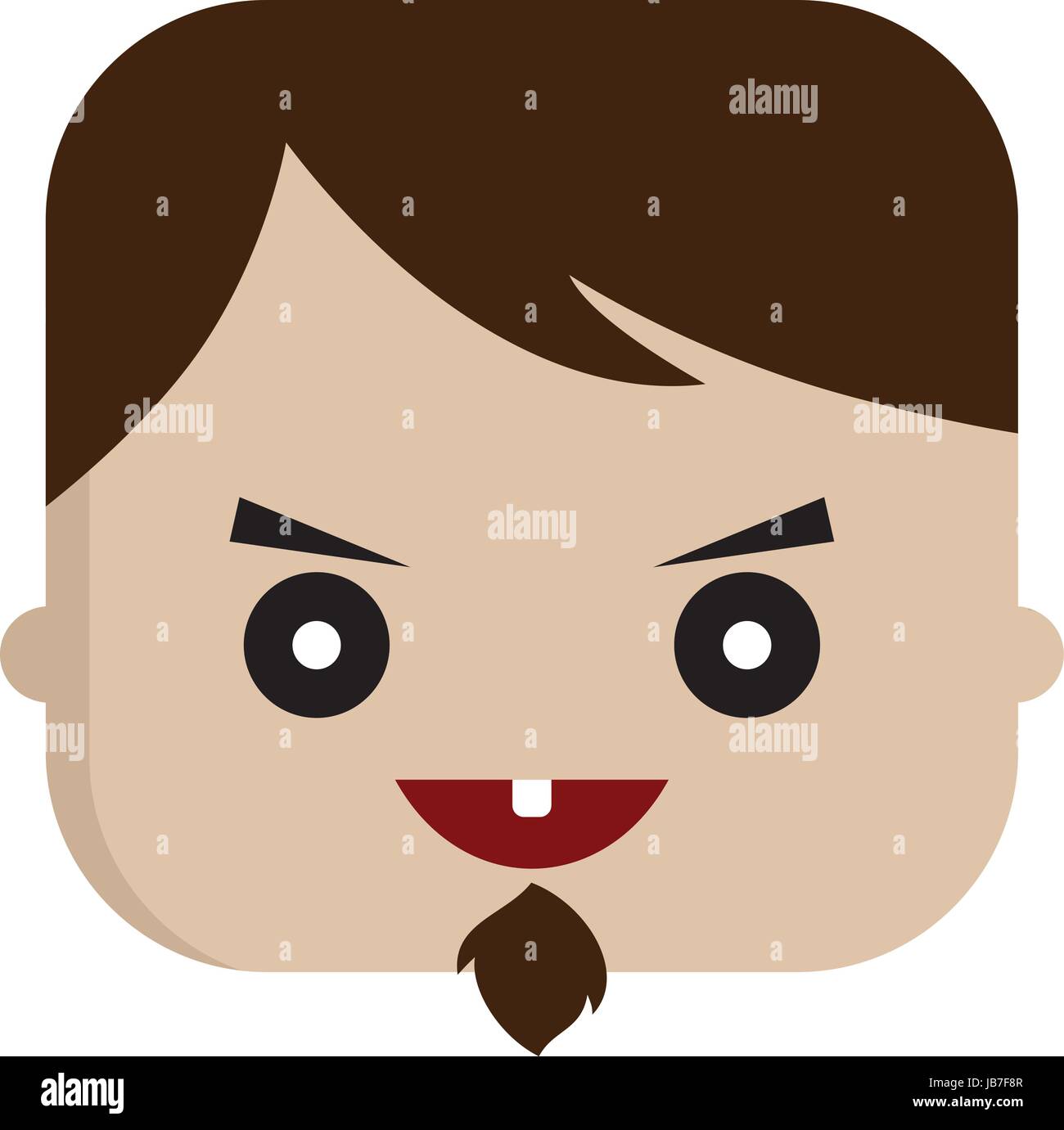 Square Cartoon Faces