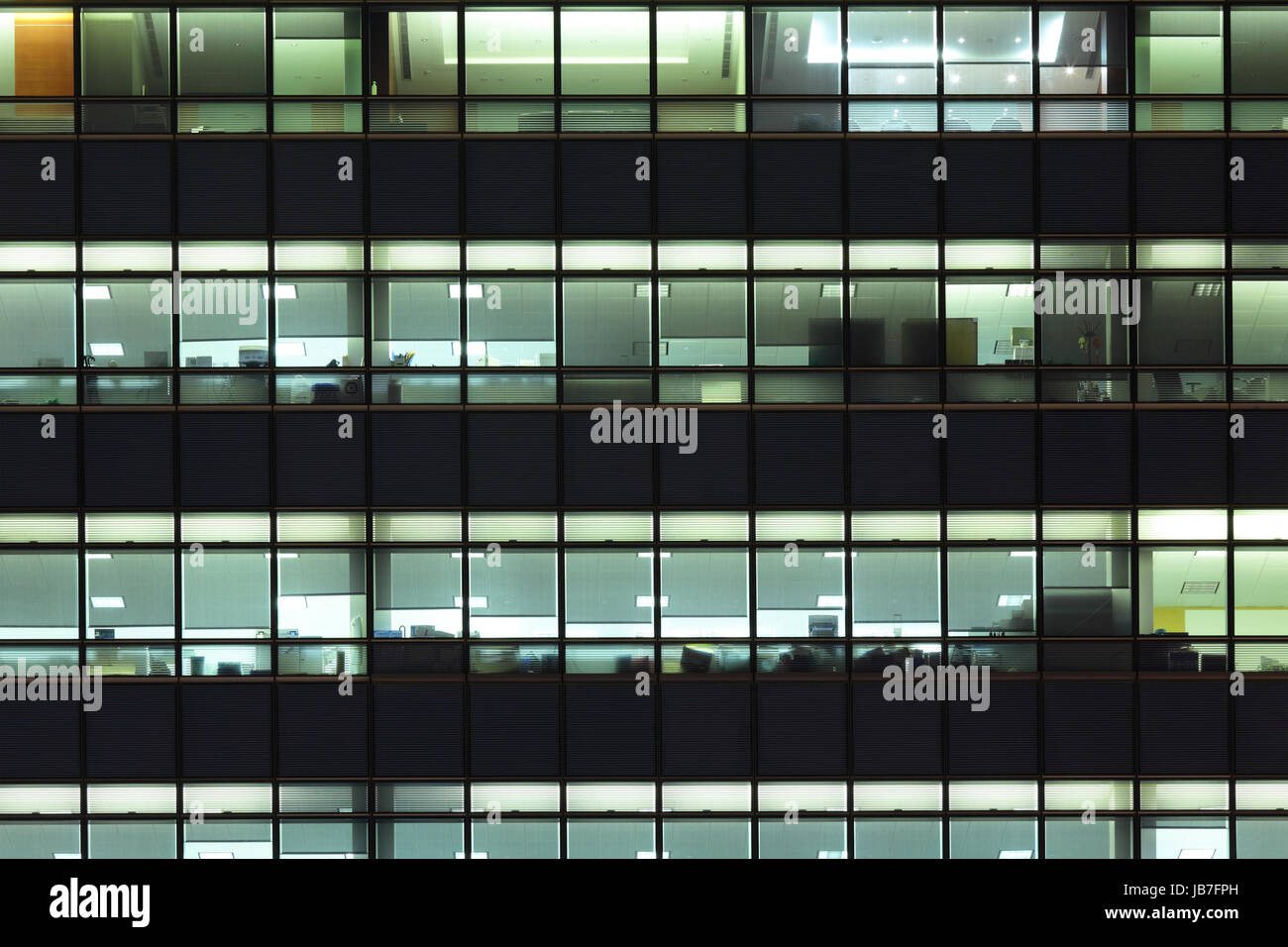 Exterior of office building at night Stock Photo - Alamy