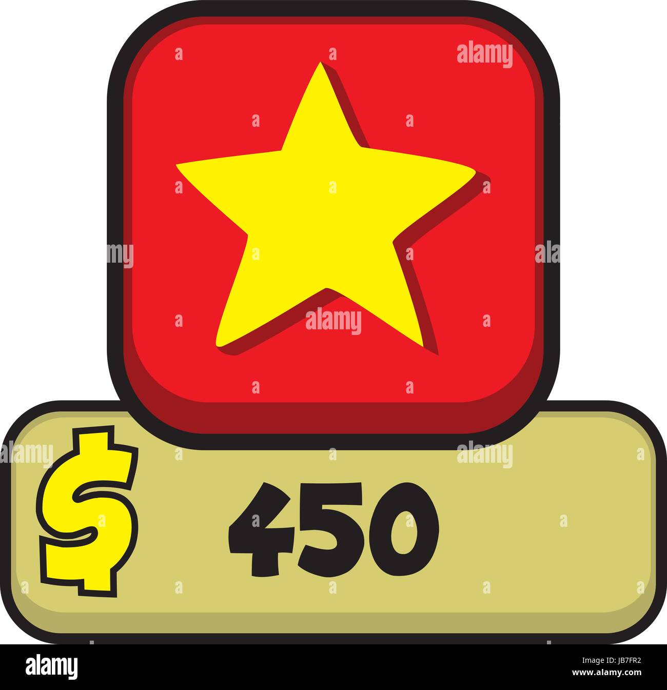 color game asset menu icon button vector art illustration Stock Vector ...