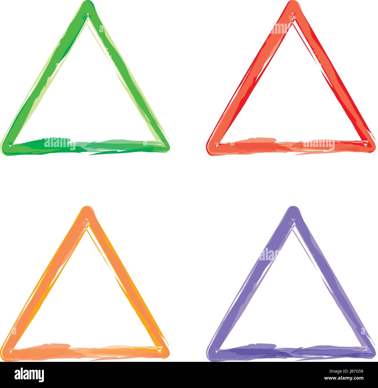 triangle color abstract shape frame vector art illustration Stock ...