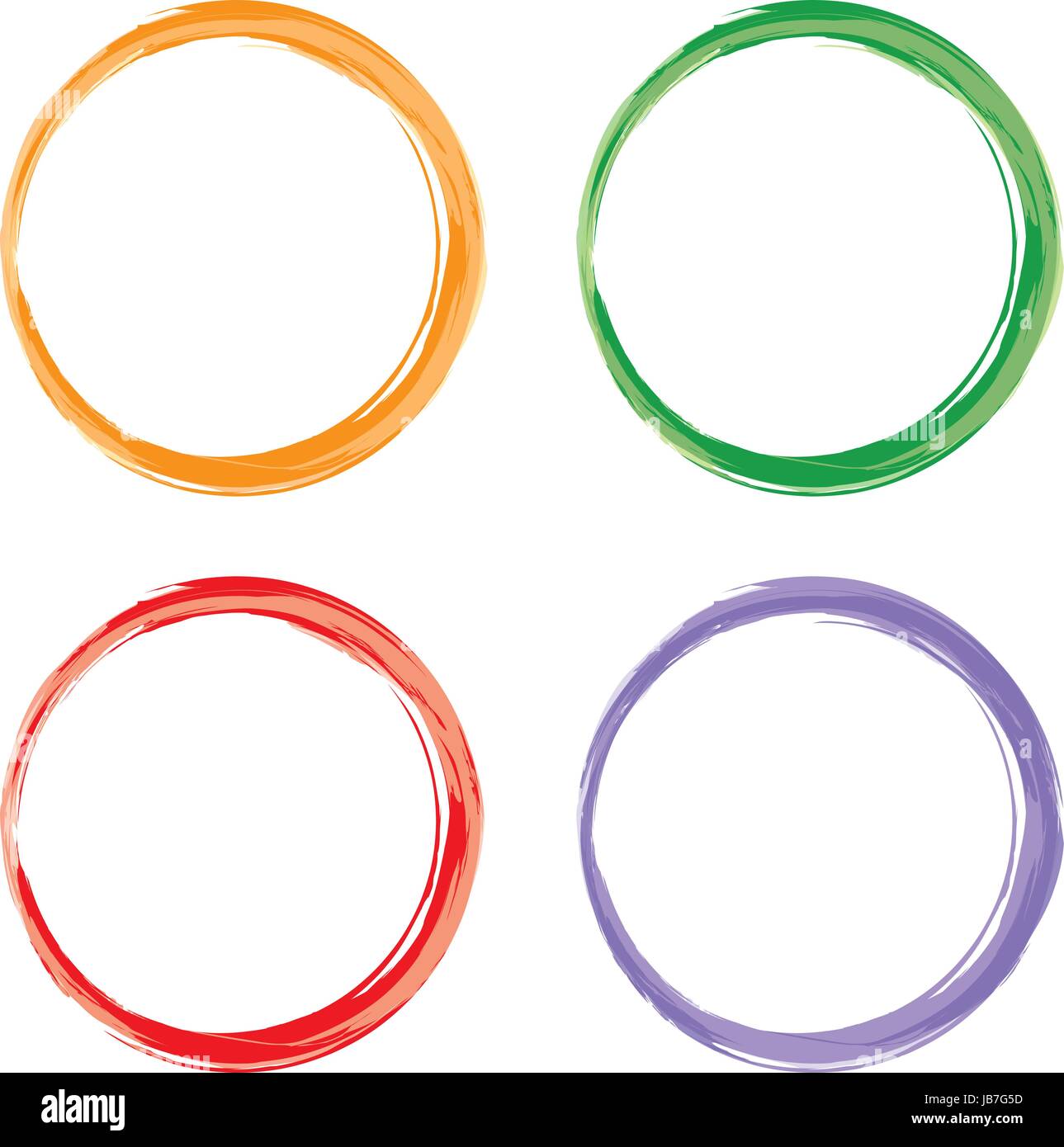 circle round color abstract shape frame vector art illustration Stock ...