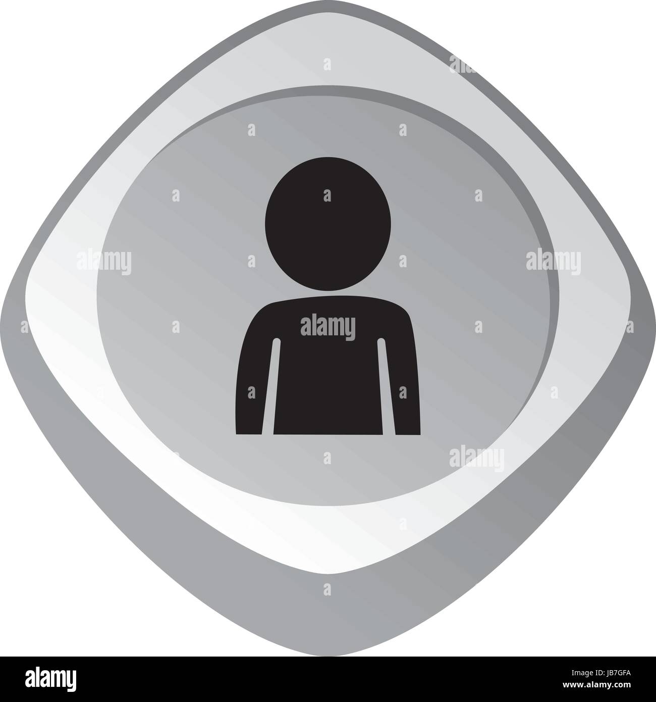 user profile glossy color app icon button game asset theme vector art ...