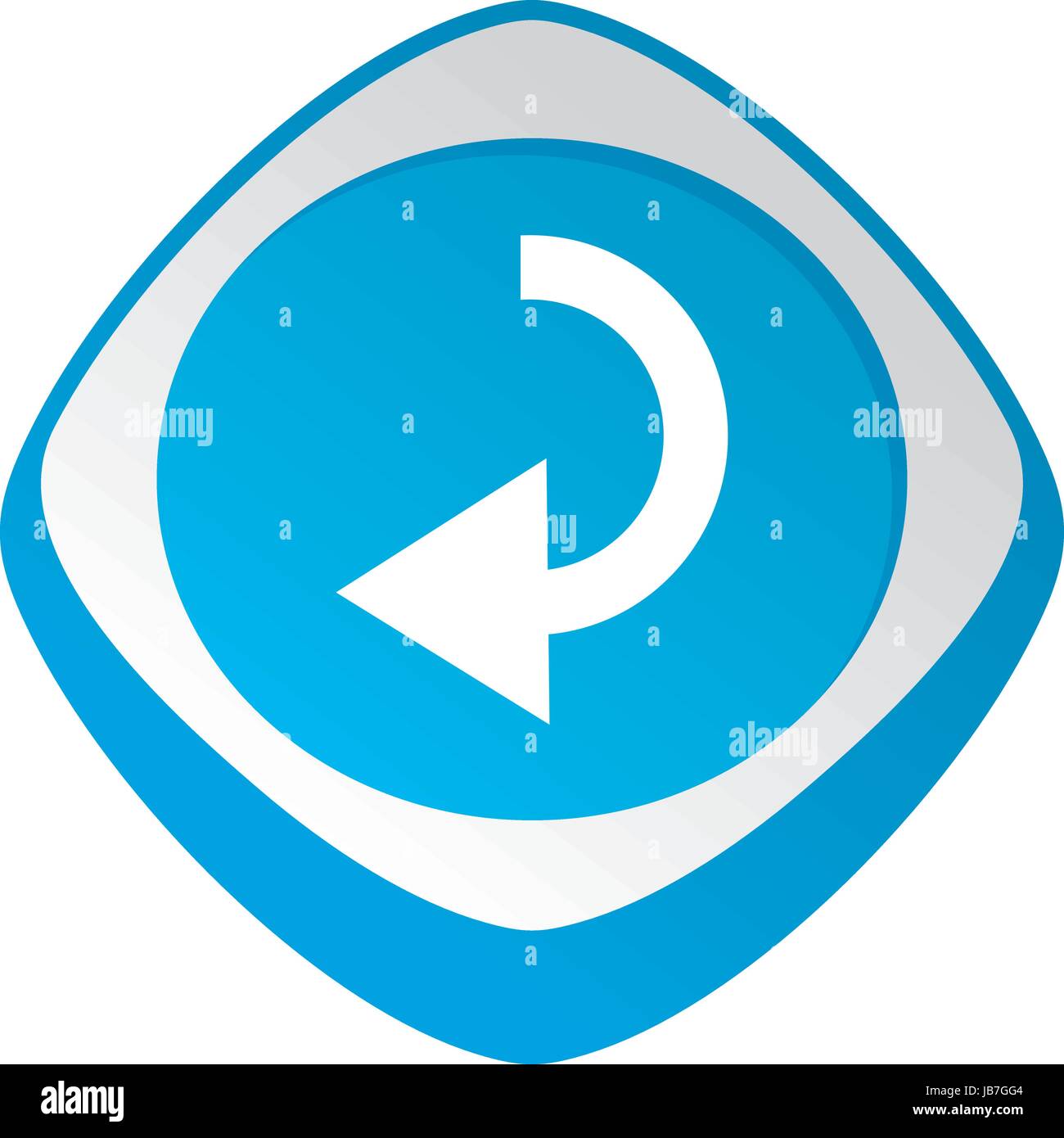 restart refresh glossy color app icon button game asset theme vector ...