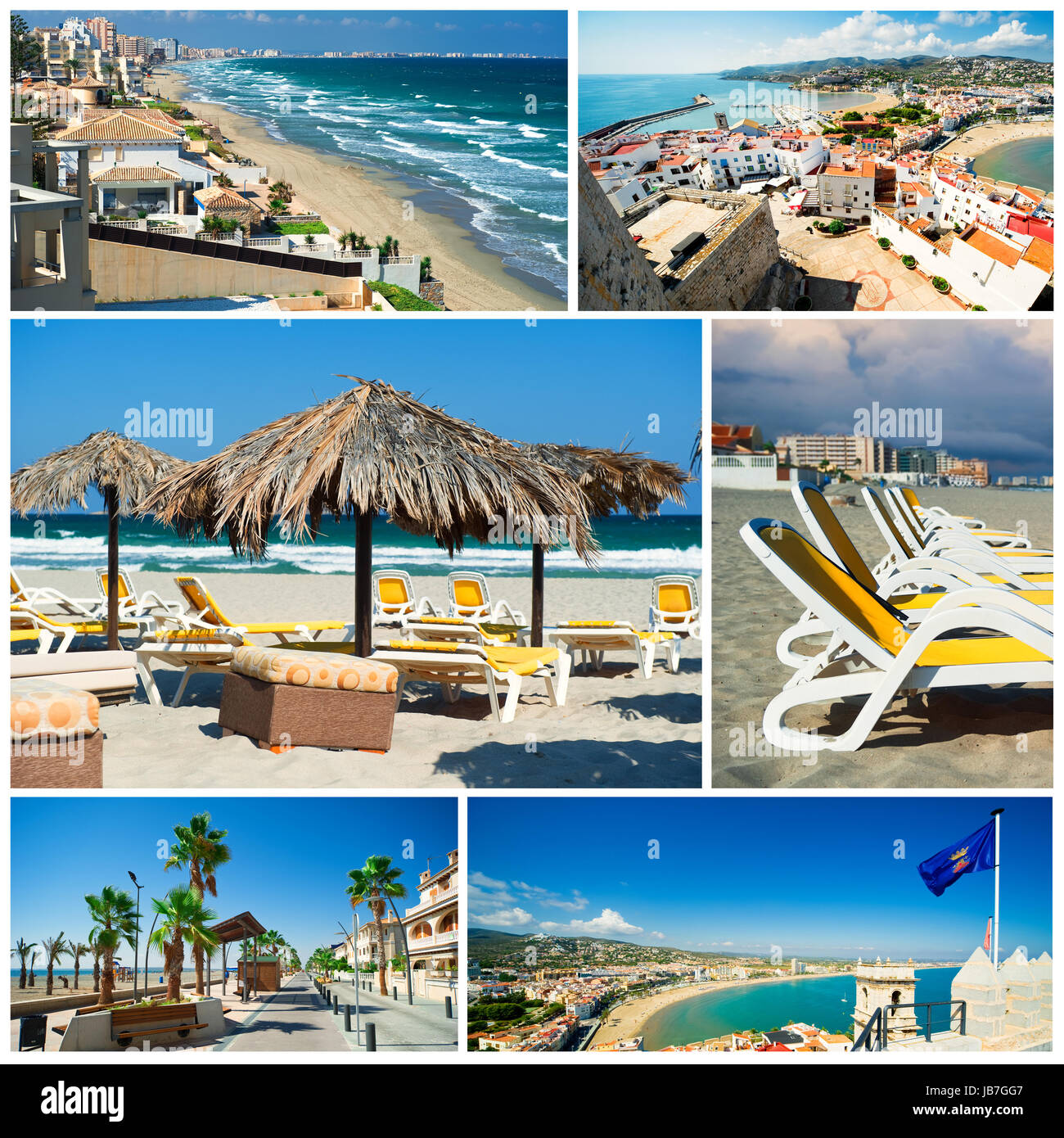 Touristic places of Spain,collage Stock Photo - Alamy