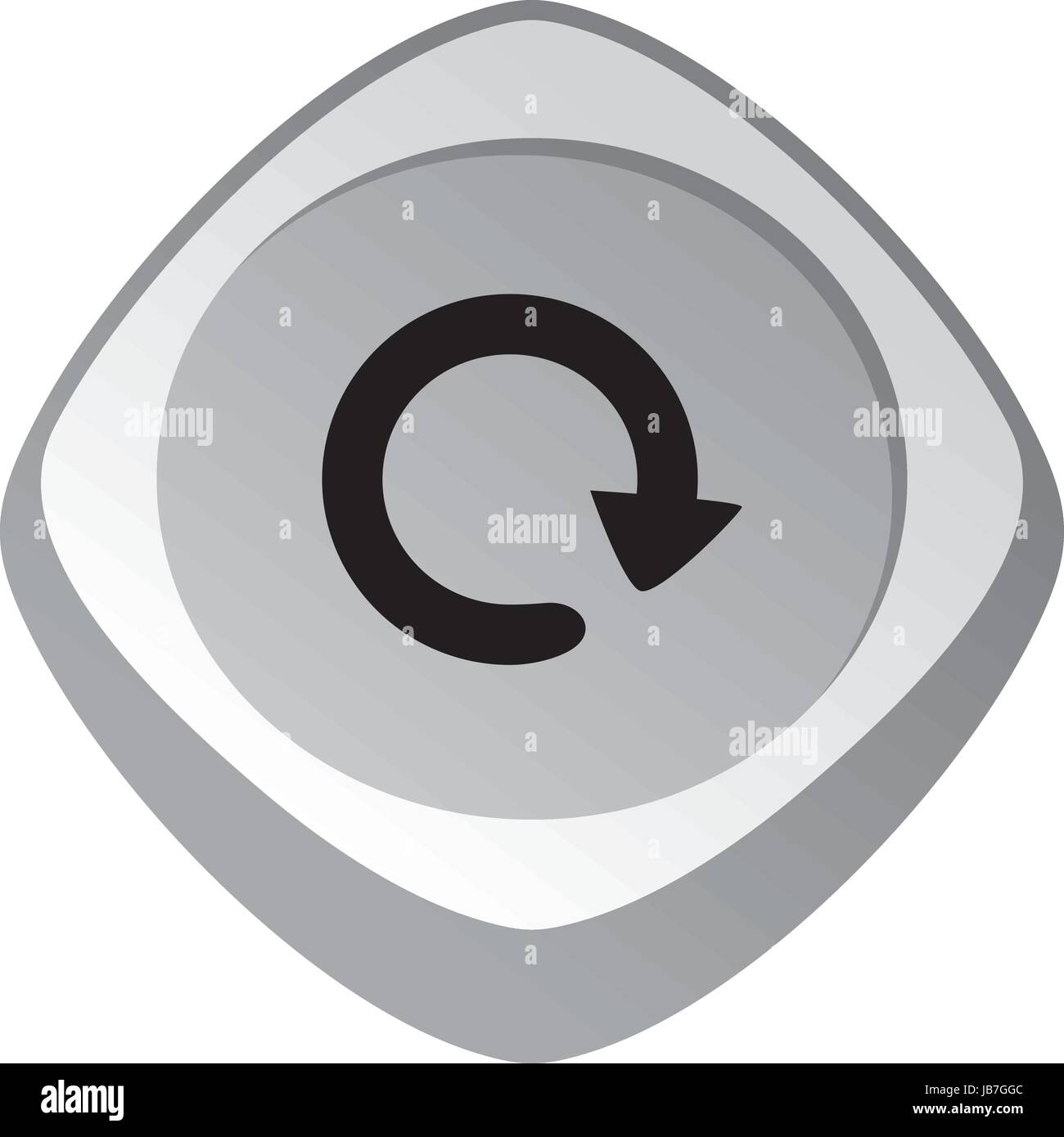 restart refresh glossy color app icon button game asset theme vector ...