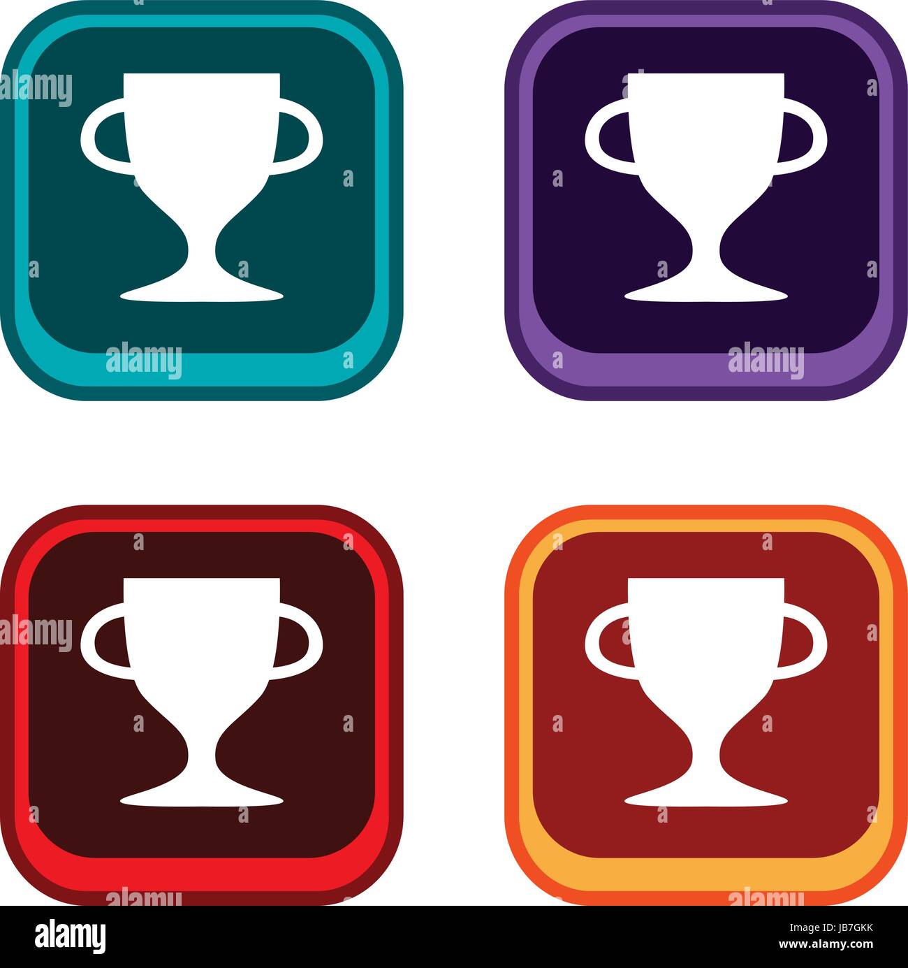 color app icon button game asset theme vector art Stock Vector Image ...