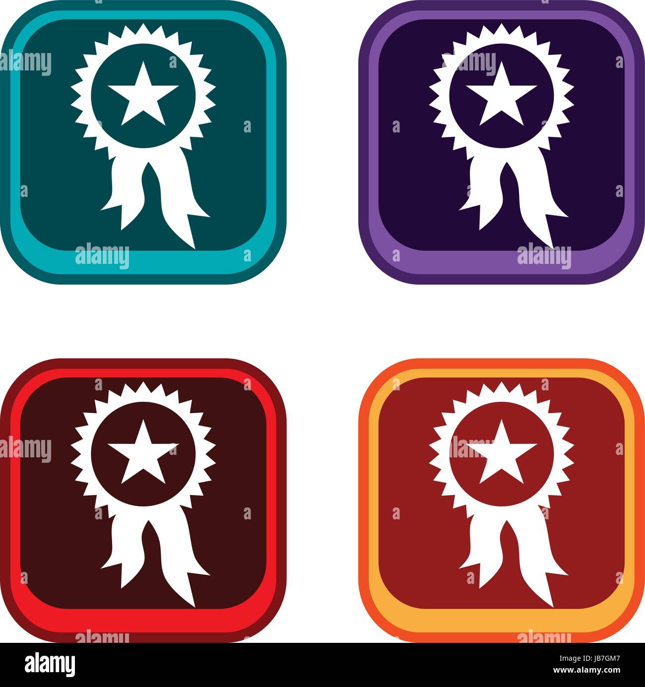 color app icon button game asset theme vector art Stock Vector Image ...