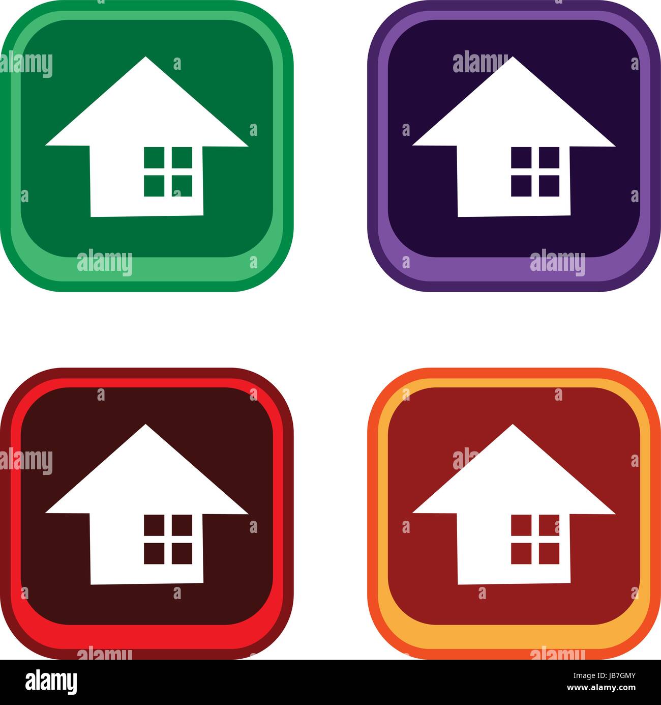 Color App Icon Button Game Asset Theme Vector Art Stock Vector Image