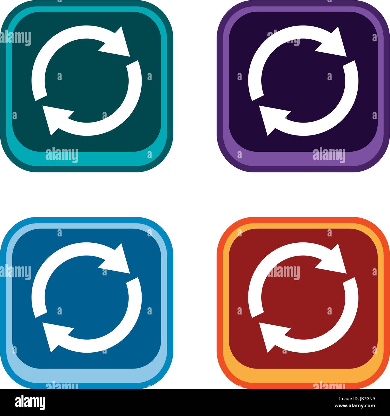 color app icon button game asset theme vector art Stock Vector Image ...