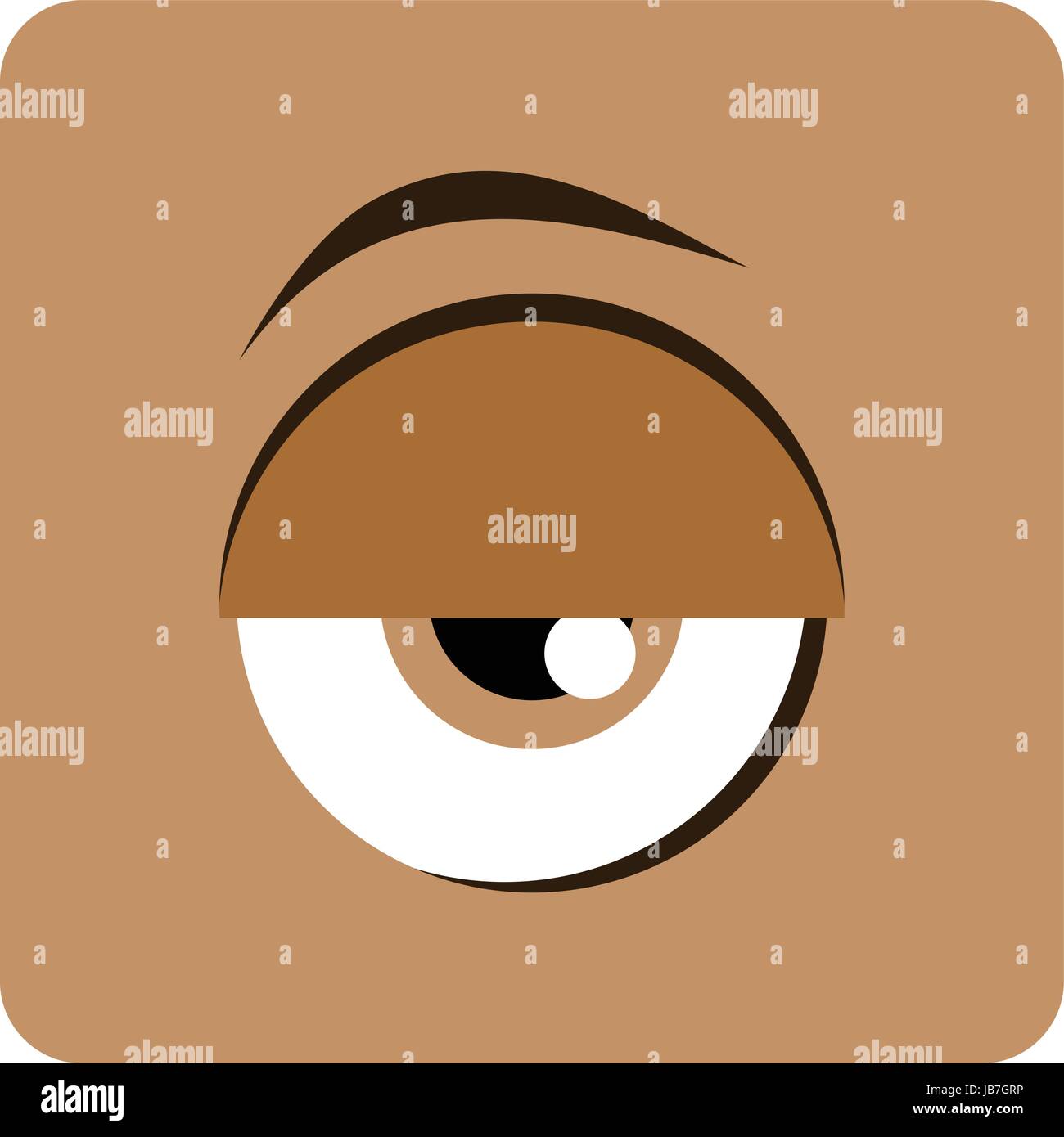 adorable color cartoon eye expression vector art illustration Stock ...