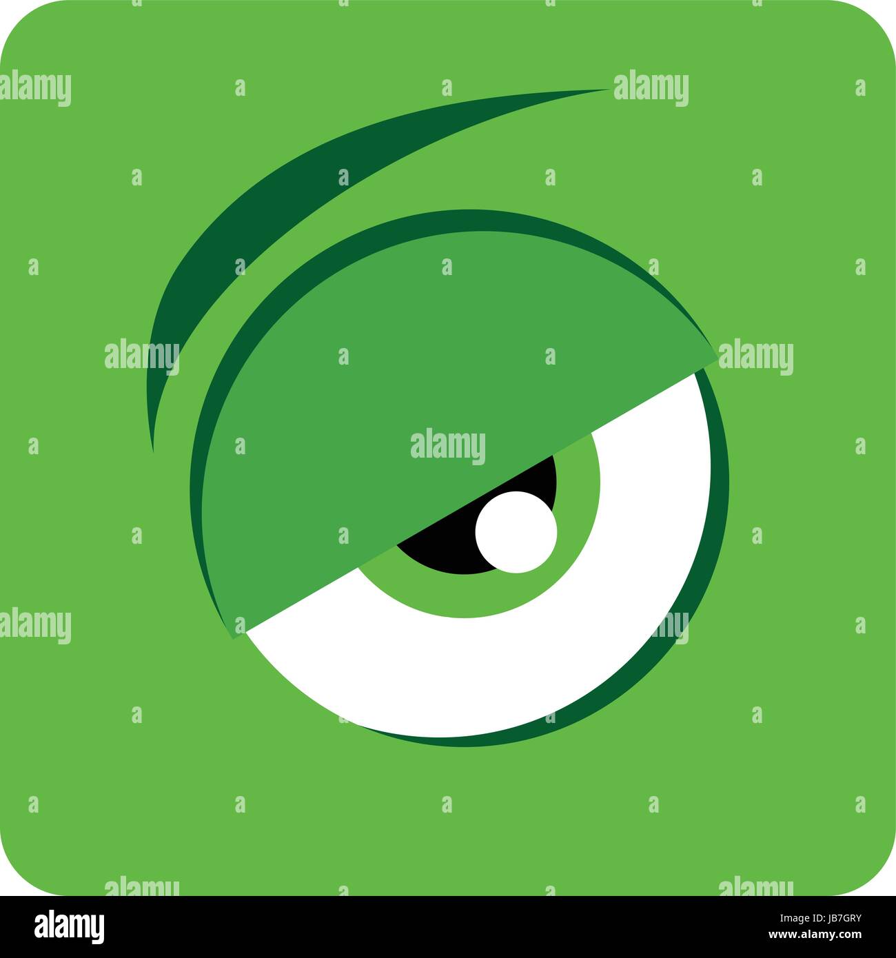adorable color cartoon eye expression vector art illustration Stock ...