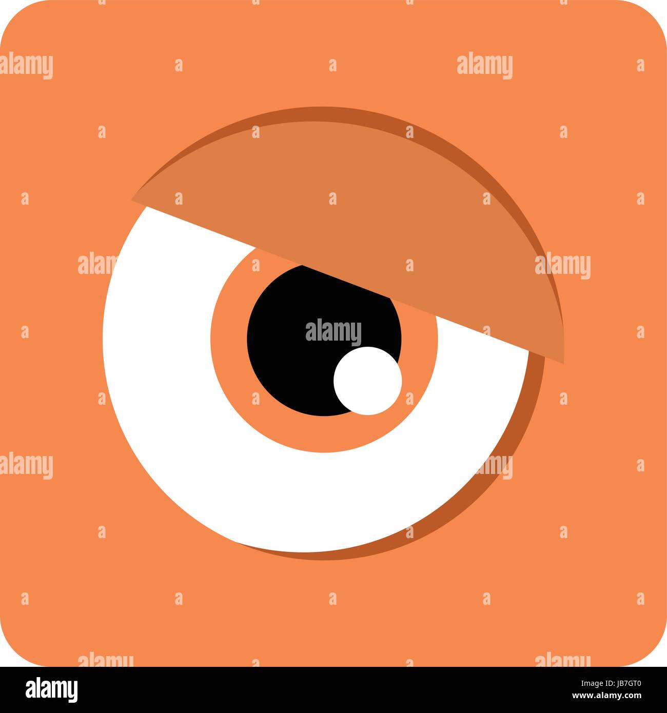 adorable color cartoon eye expression vector art illustration Stock ...