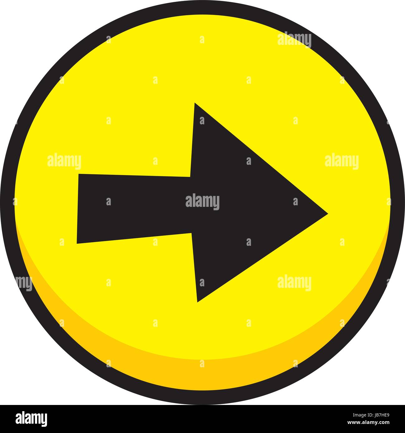 arrow video game asset menu icon button layer vector art illustration ...