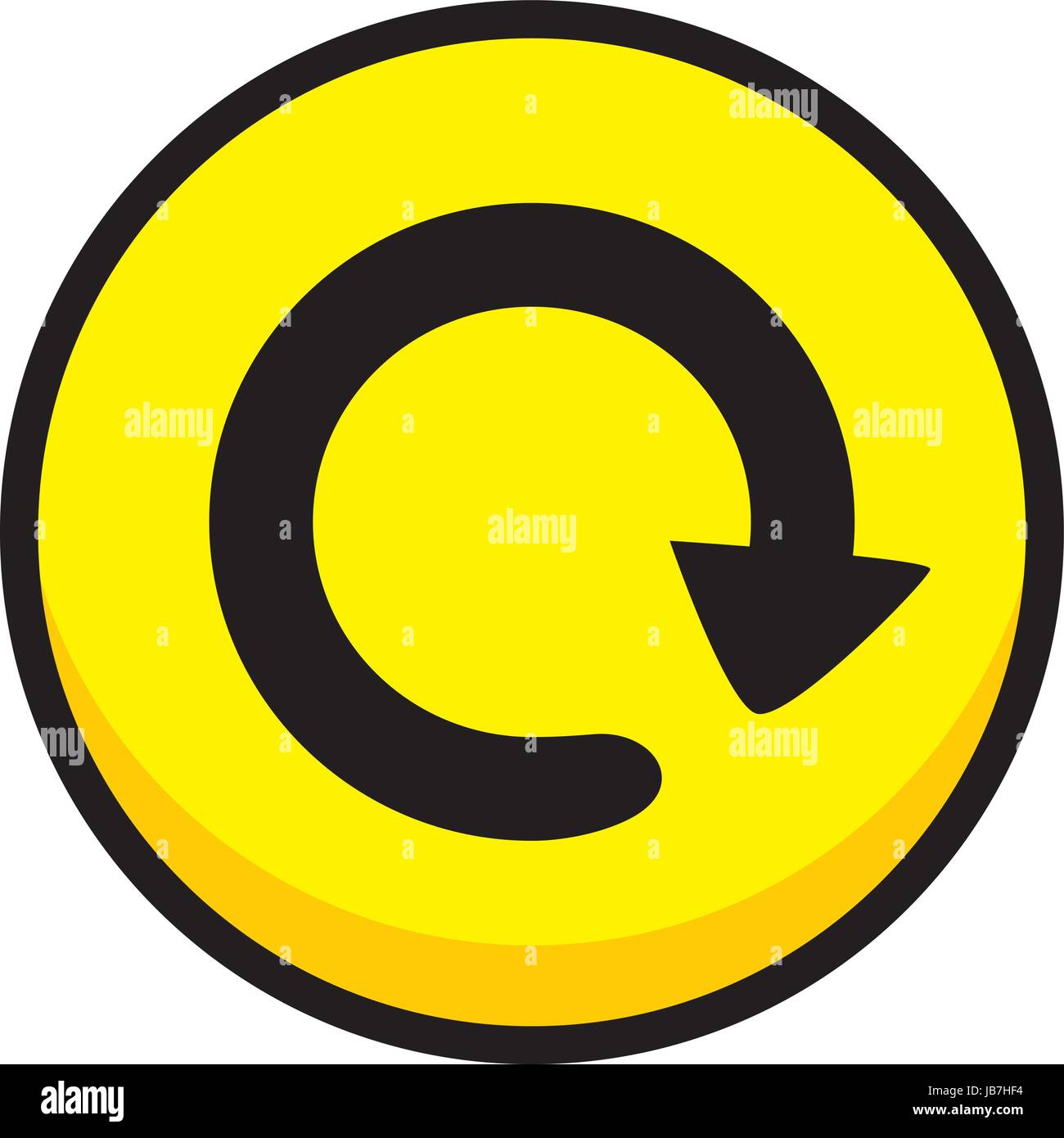 restart refresh video game asset menu icon button layer vector art ...