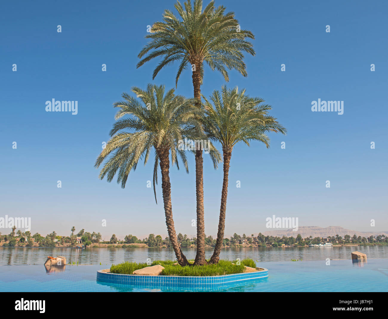 Three palm tree island hi-res stock photography and images - Alamy