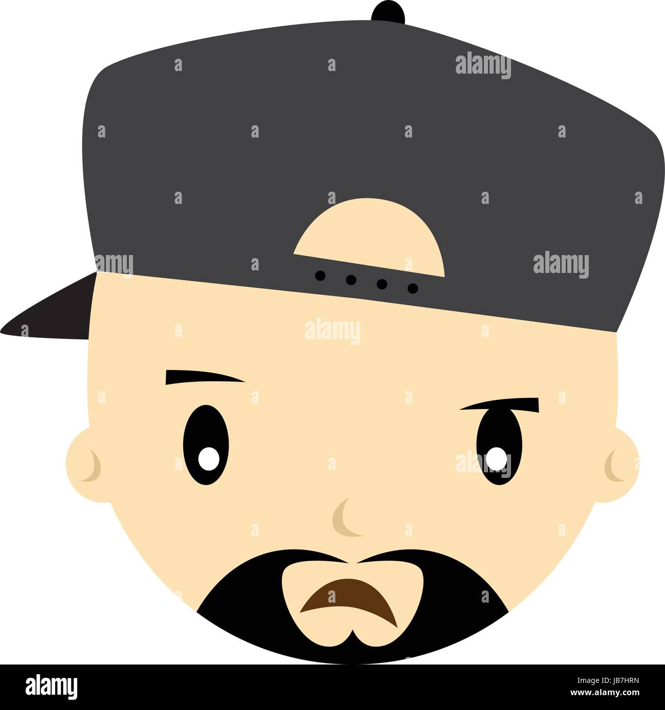 cartoon expression face male guy man vector art illustration Stock ...