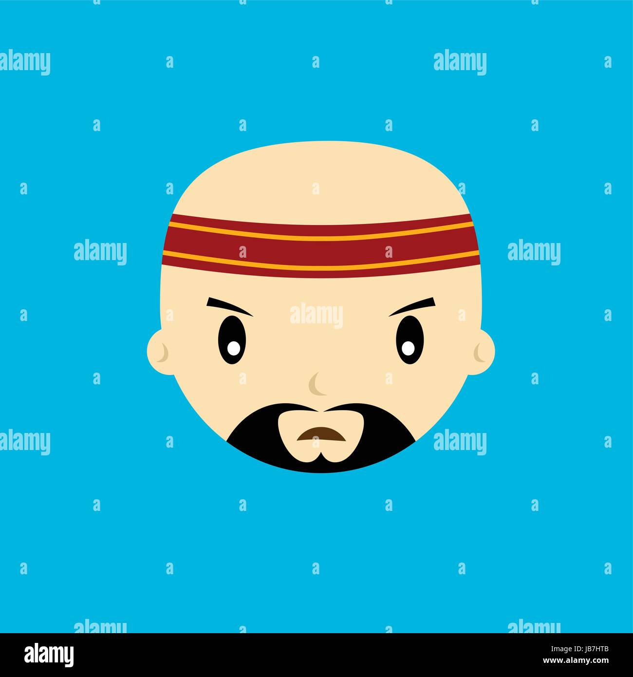 cartoon expression face male guy man vector art illustration Stock ...