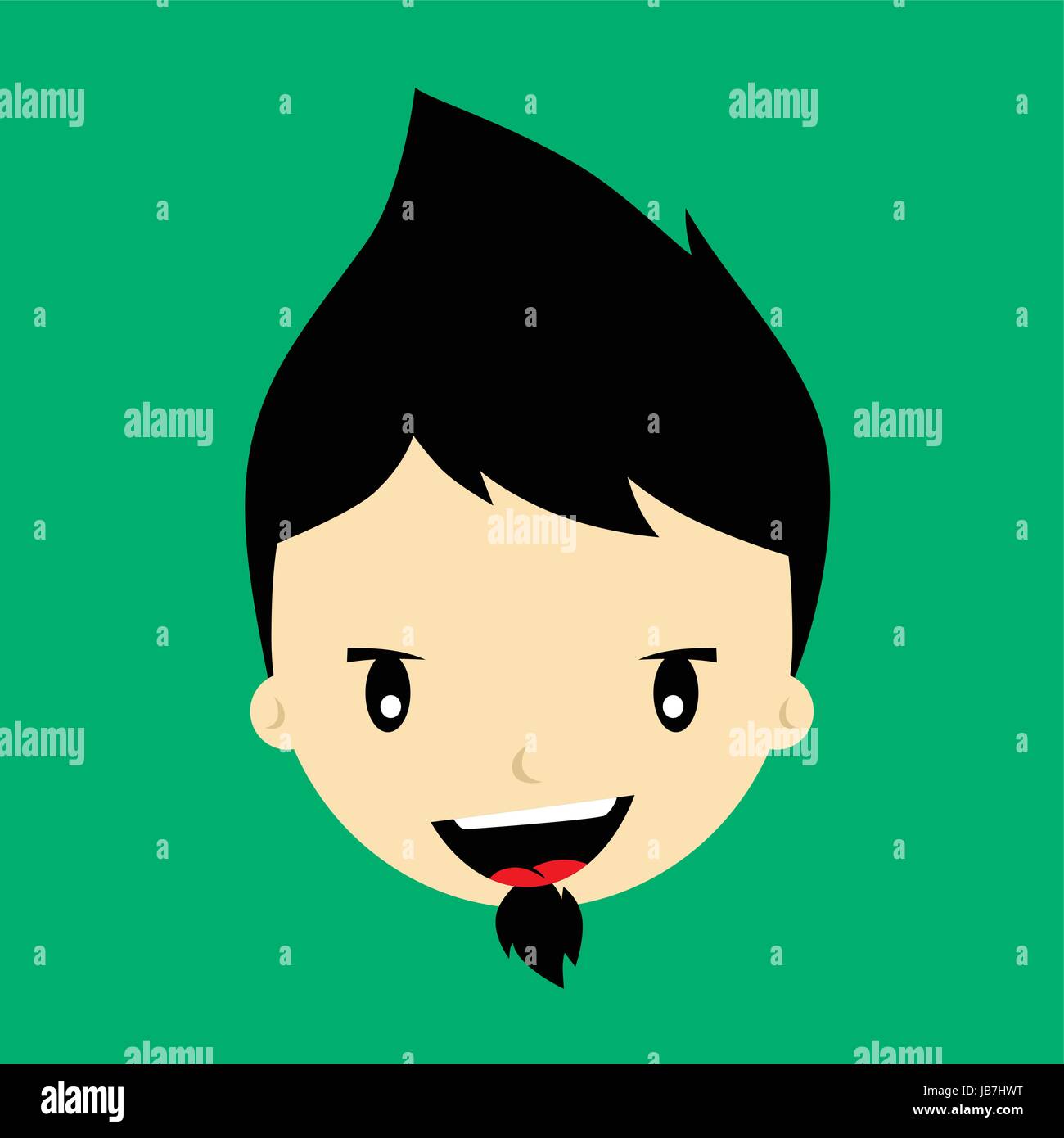 cartoon expression face male guy man vector art illustration Stock ...
