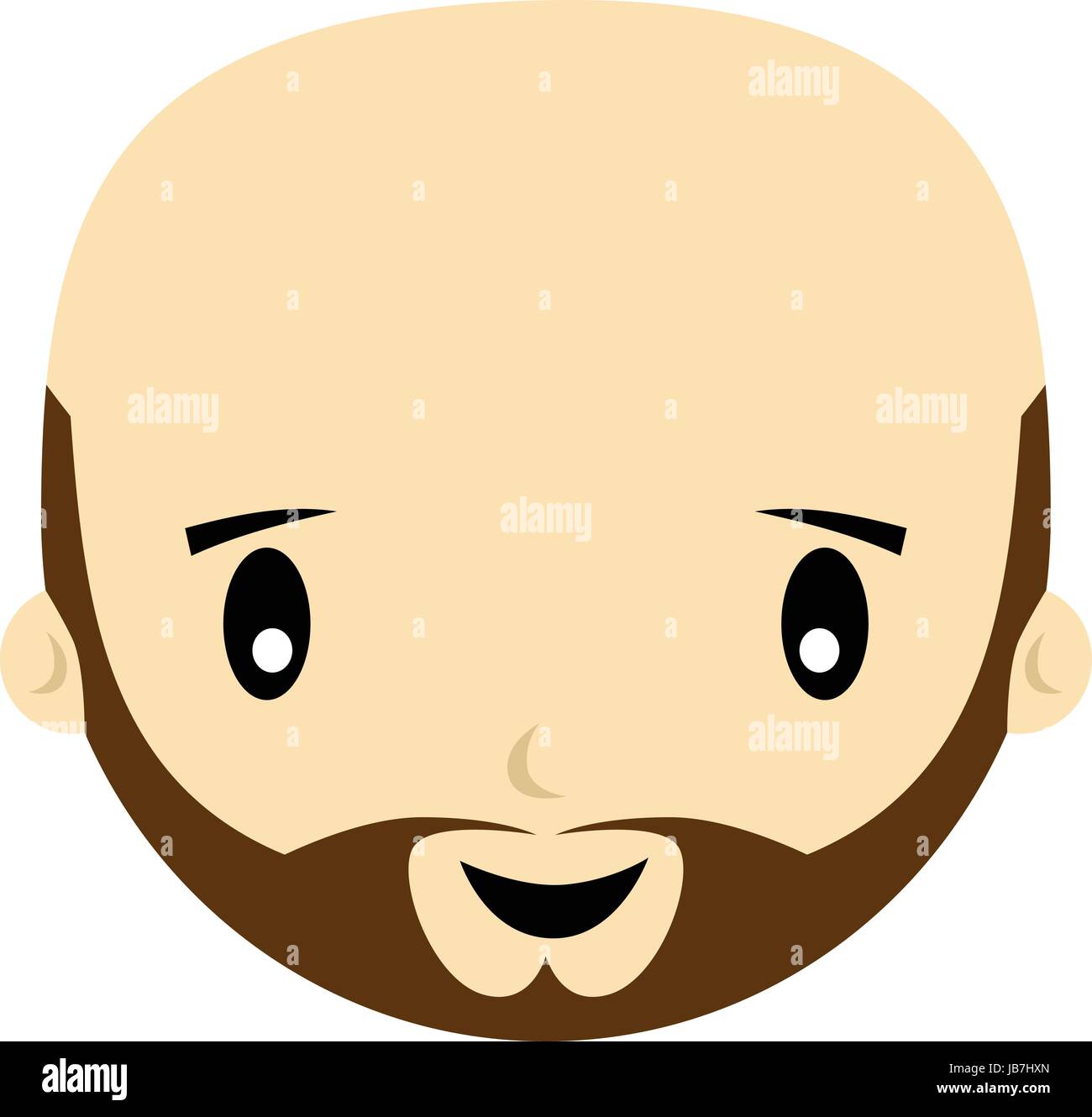 cartoon expression face male guy man vector art illustration Stock ...