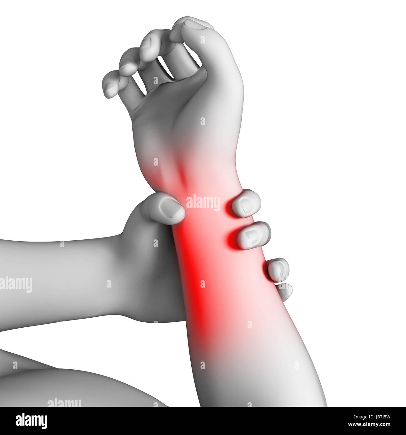 3d rendered illustration of a man having pain in the arm Stock Photo ...