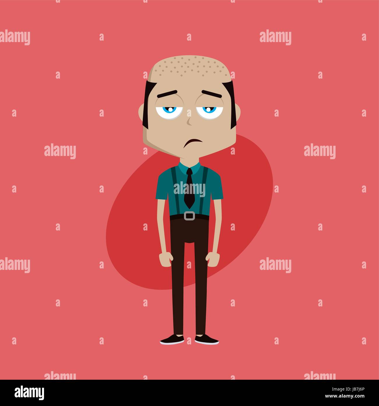 businessman manager at work cartoon vector art illustration Stock ...